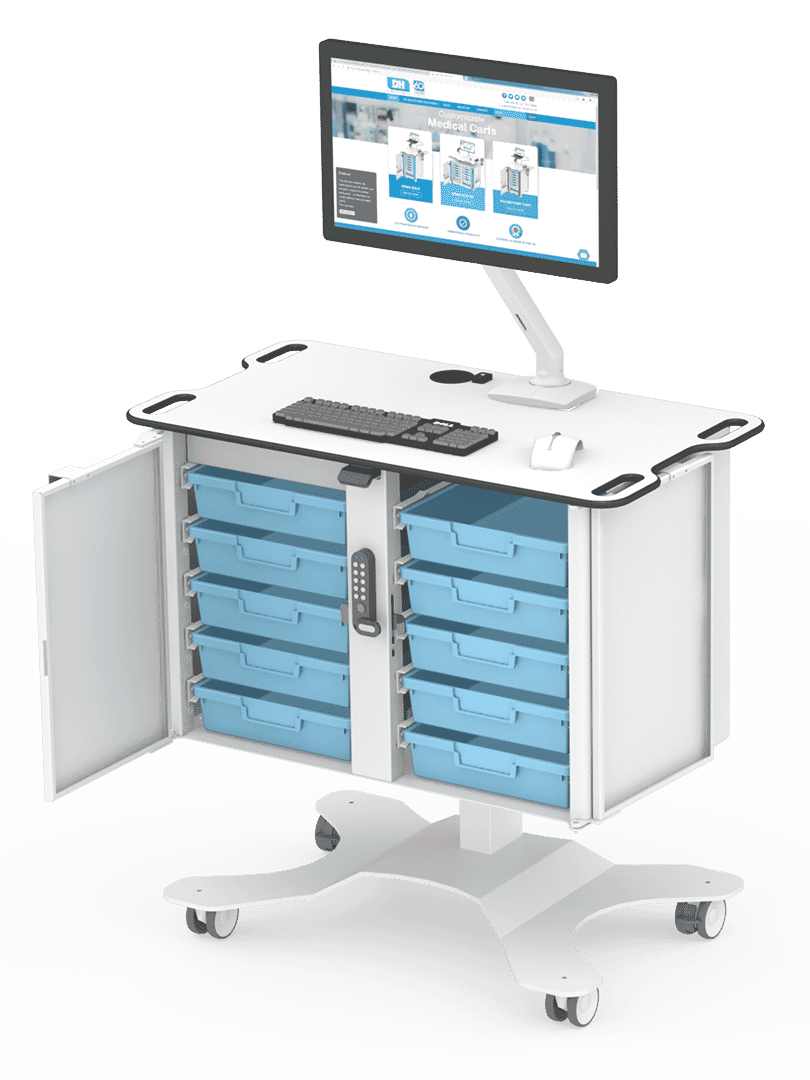 Mobile Medical Cabinets | Dalen Healthcare | MediCab Height Adjustable